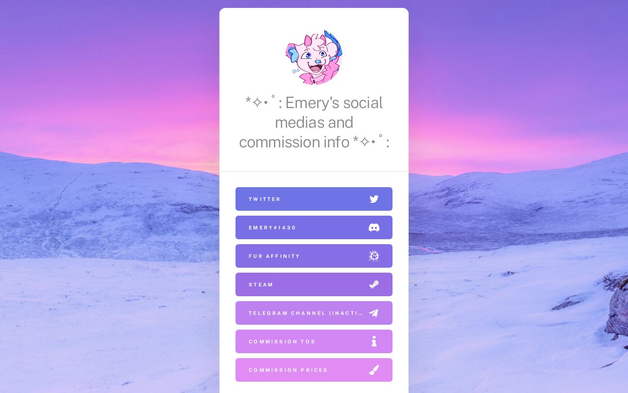 Emery's Commissions and Info